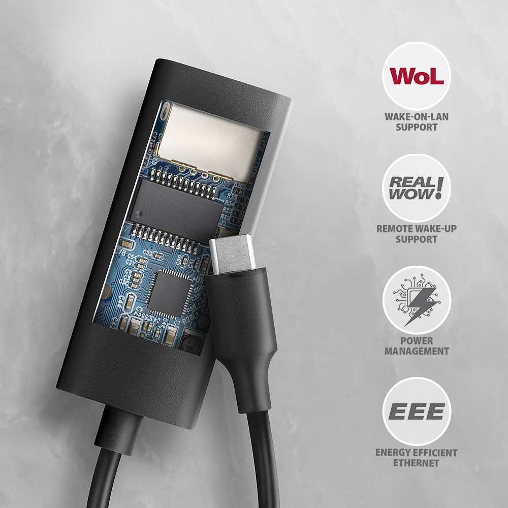 AXAGON ADE-ARC, USB-C 3.2 Gen 1 - Gigabit Ethernet síťová karta ...