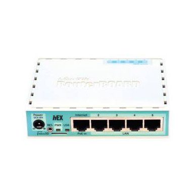 MikroTik hEX, router, 256MB RAM, 5xGLAN, vč. L4 - SUNTECH Computer
