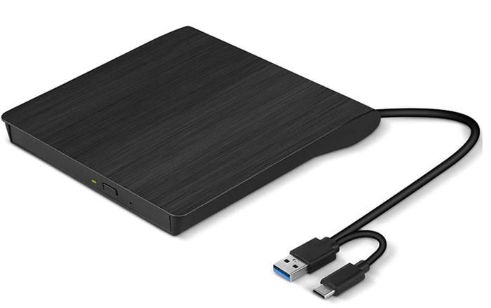 Externí DVD vypalovačka C-tech DVD-USB-AC, USB 2.0, USB + USB-C ...