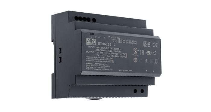 MEANWELL • HDR-150-24 • Průmyslový napájecí spínaný zdroj 24V 150W na DIN | SUNTECH Computer ...