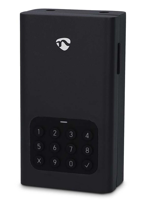 NEDIS chytrý trezor na klíče/ zámek/ venkovní/ krytí IPX5/ Bluetooth ...